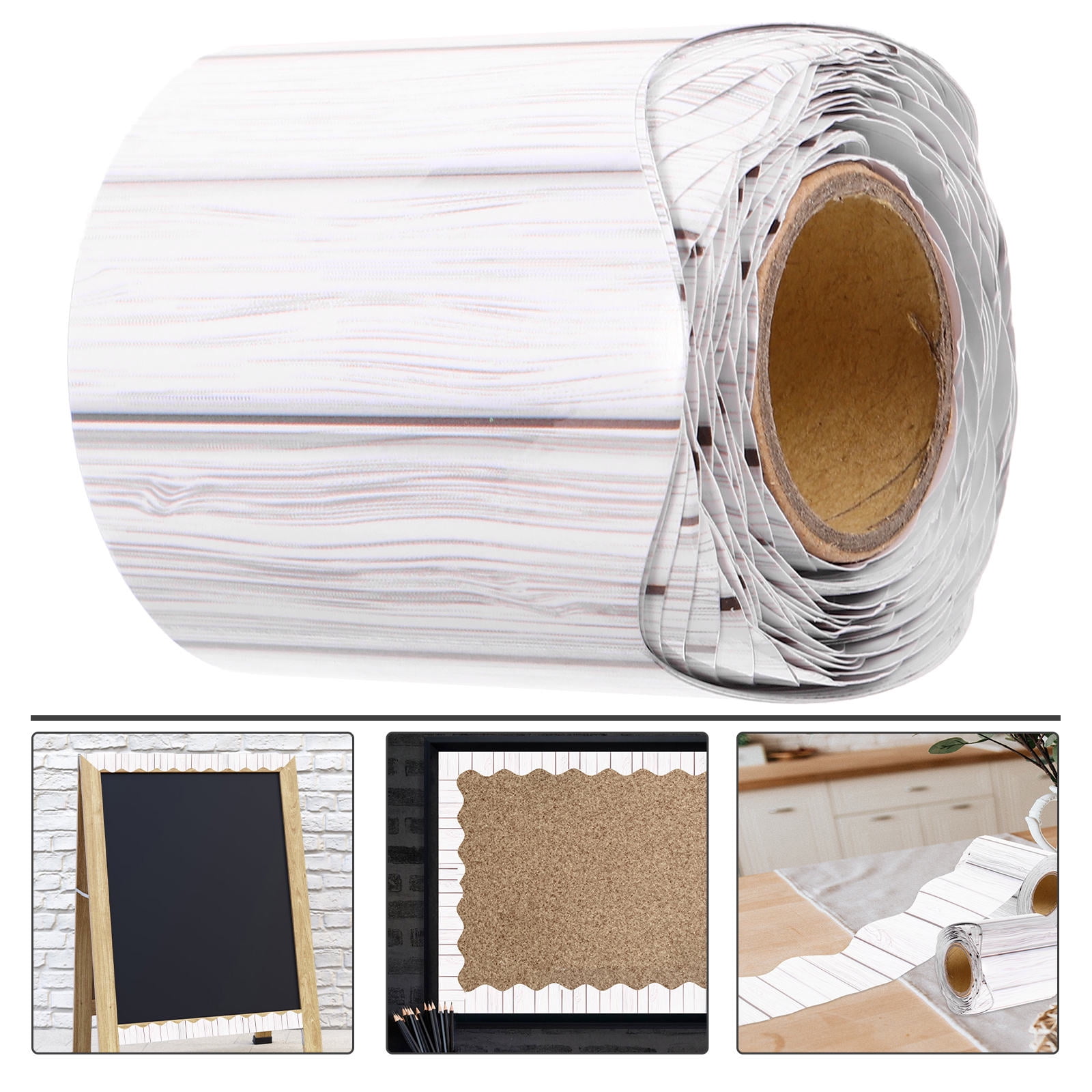 LOLIPPYY 1 Roll Adorable Bulletin Board Border Trim in White for ...