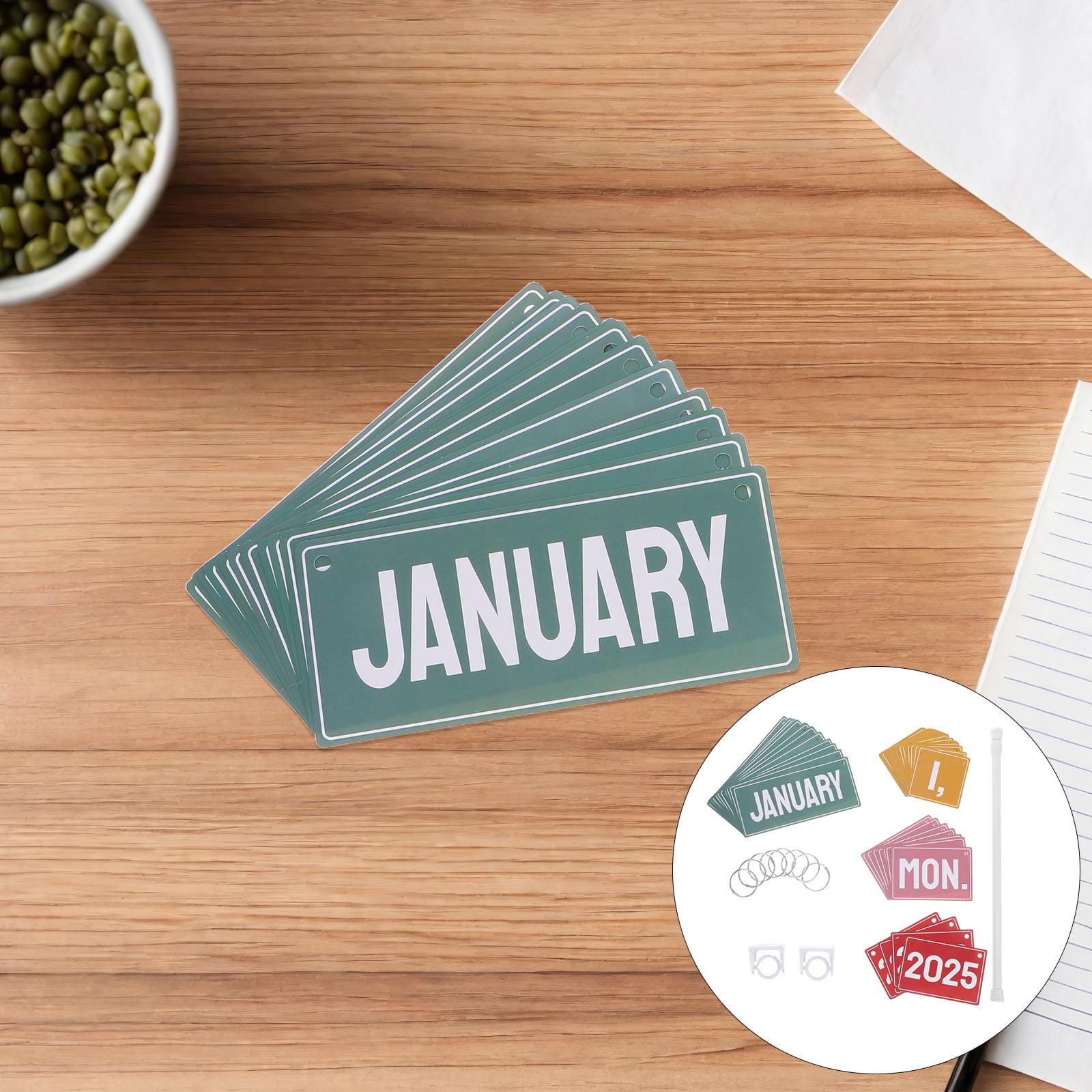 LOLIPPYY 1 Set Boho Daily Flip Calendar with Date Tracking for ...
