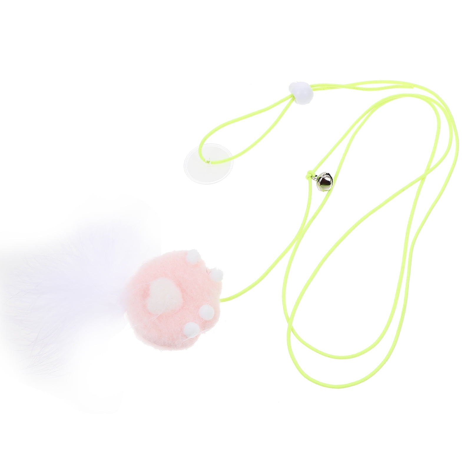 LOLIPPYY 1 Set Interactive Hanging Cat Teasing Toy Pink Plush Design ...