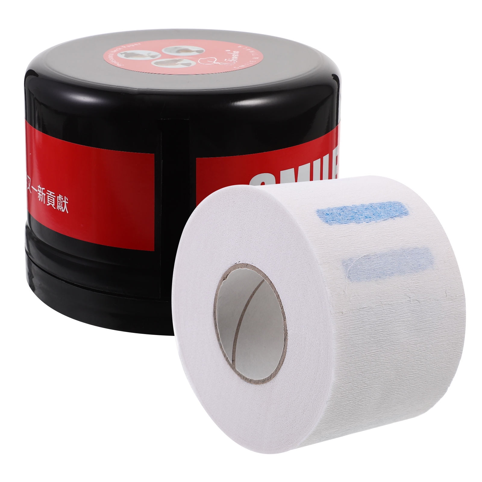 LOLIPPYY 1 Set Neck Strips and Dispenser for Barbers with White Color ...