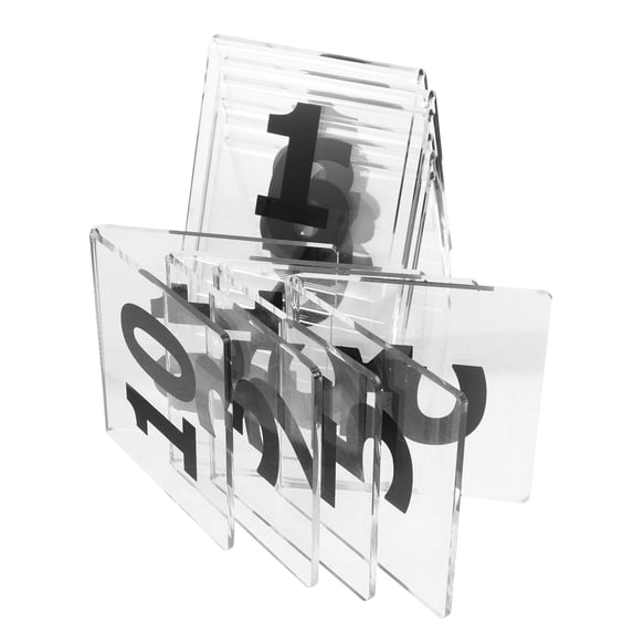 LOLIPPYY 1 Set Numbered Table Tents Acrylic Displays for Cafes and ...