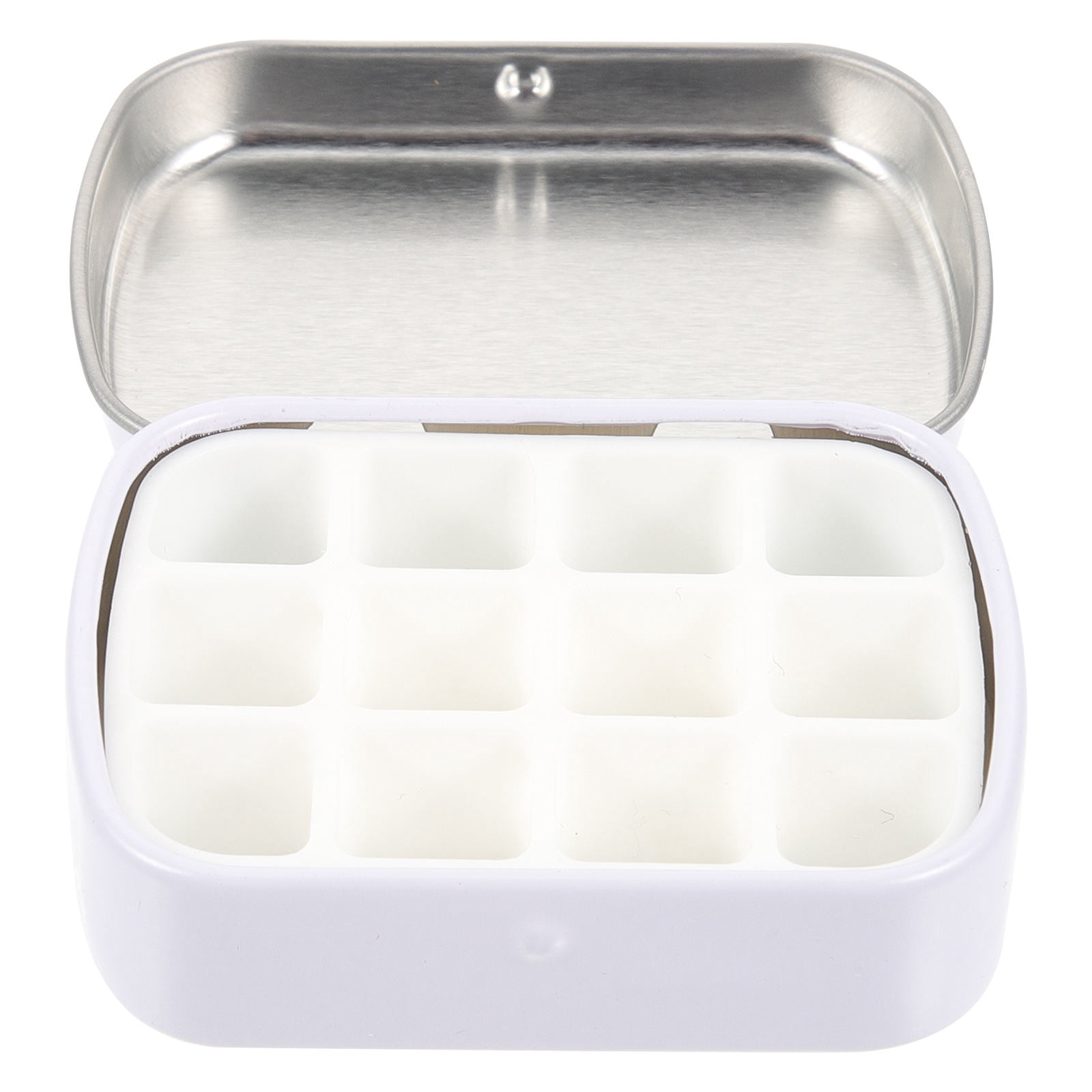 LOLIPPYY 1 Set Travel Watercolor Tin Box White Empty Watercolor Paint ...