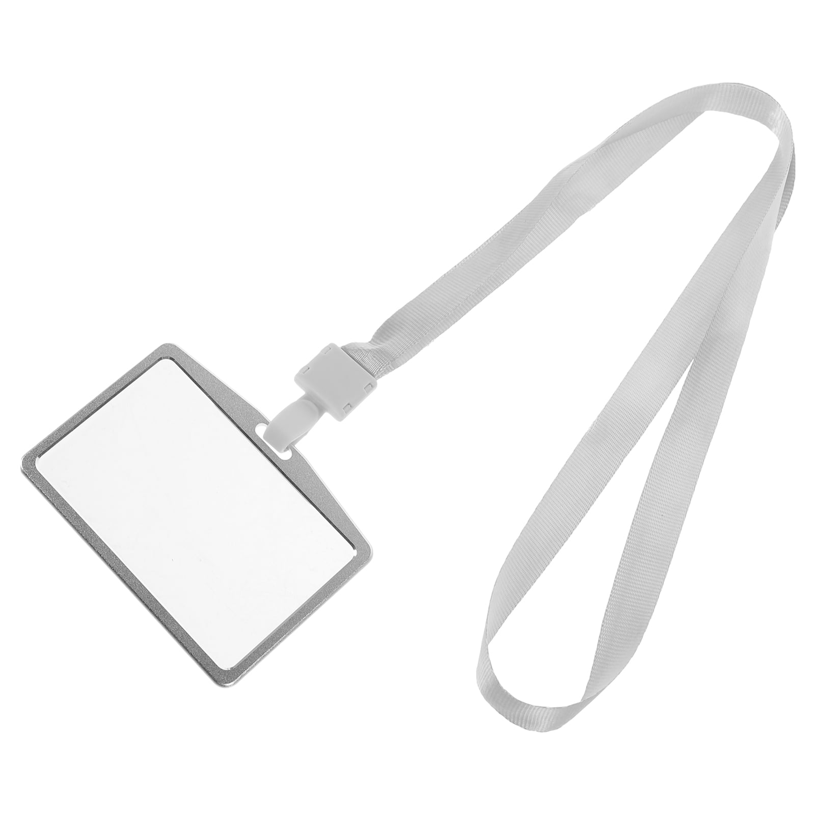 LOLIPPYY 1 Set of Portable ID Cards Holder Aluminum Alloy Silver Holds ...