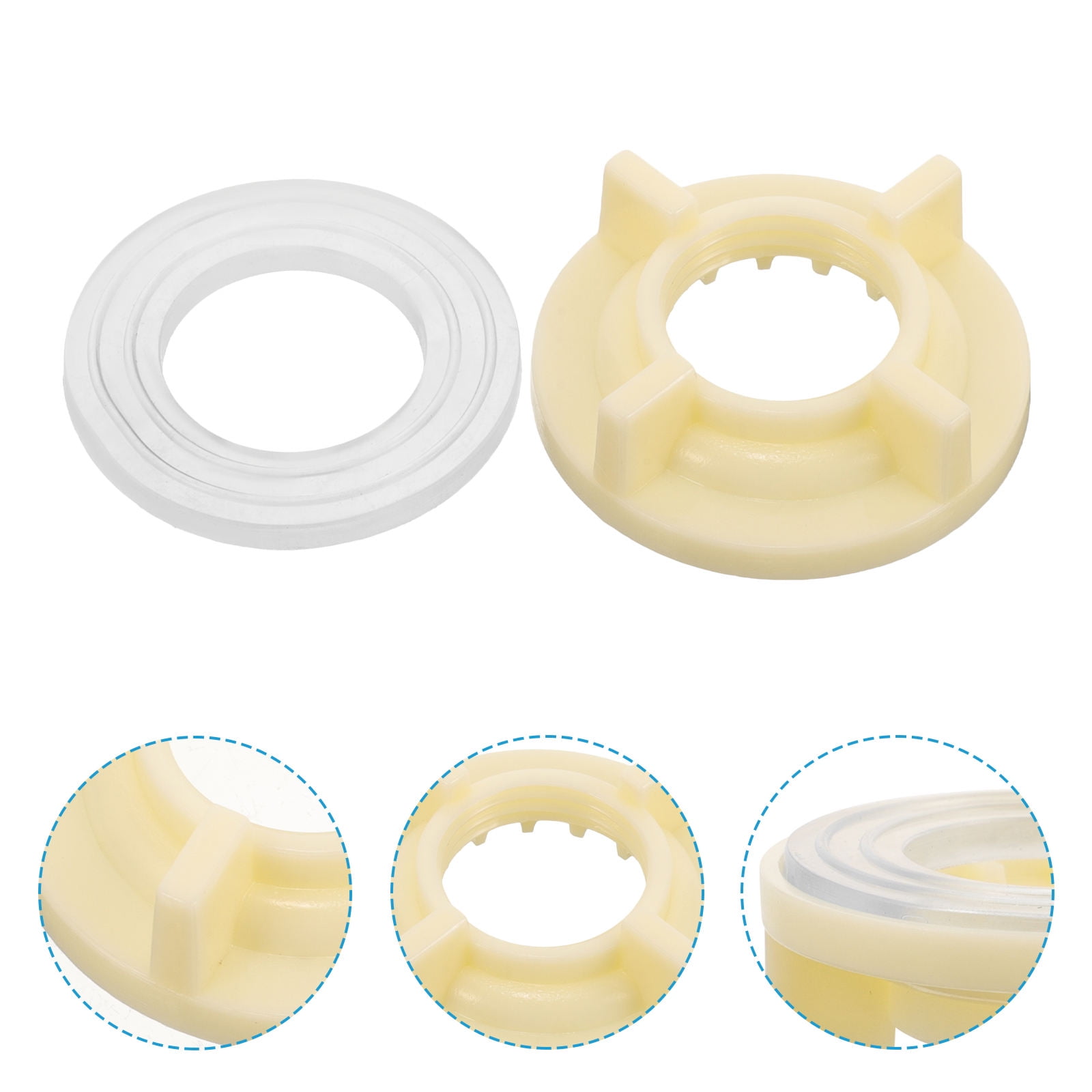 LOLIPPYY 10 Sets Light Yellow Plastic Kitchen Sink Mounting Nuts ...