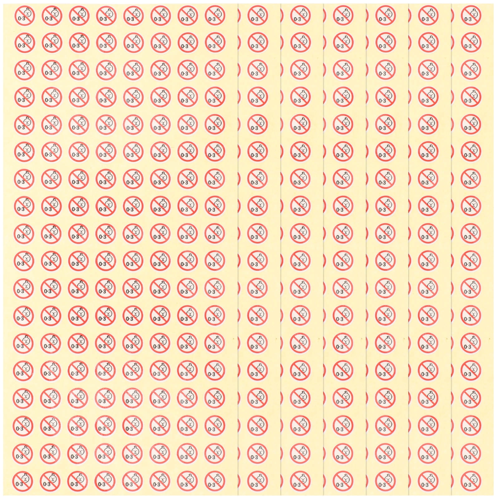 LOLIPPYY 1000Pcs Warning Stickers Adhesive Paper Labels Assorted Colors ...