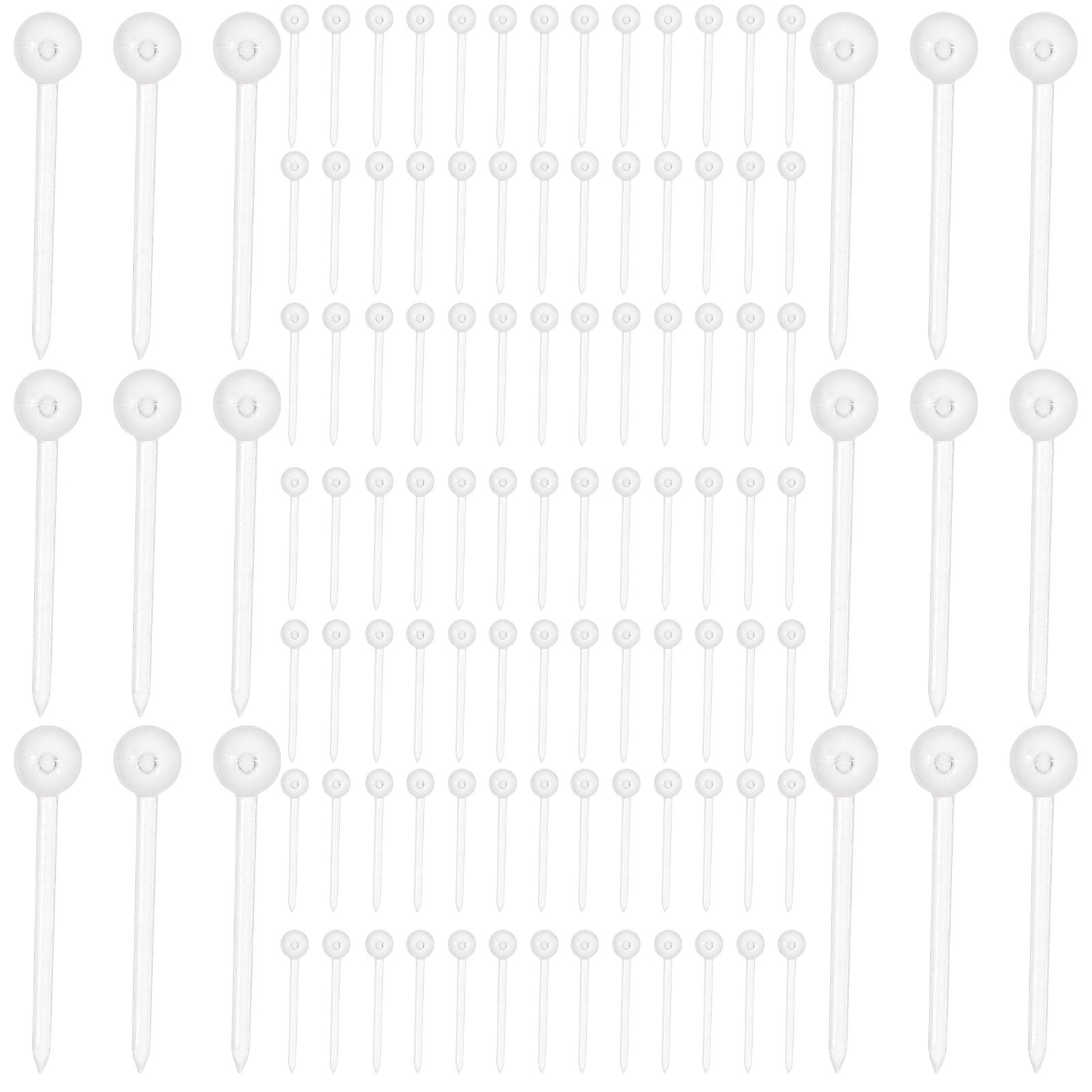 LOLIPPYY 1000Pcs White Handicraft Pins Transparent for Foam Ball ...
