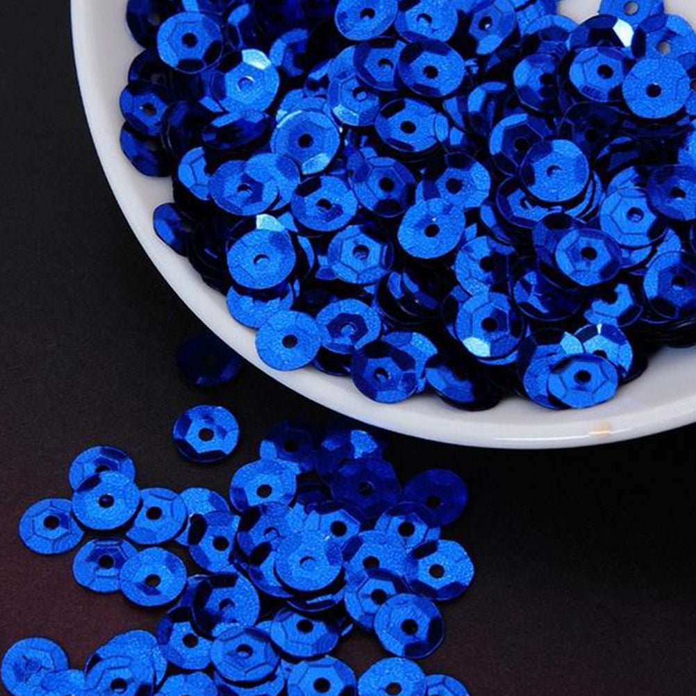 LOLIPPYY 1000pcs Loose Craft Sequins for Wedding Blue Round Accessories ...