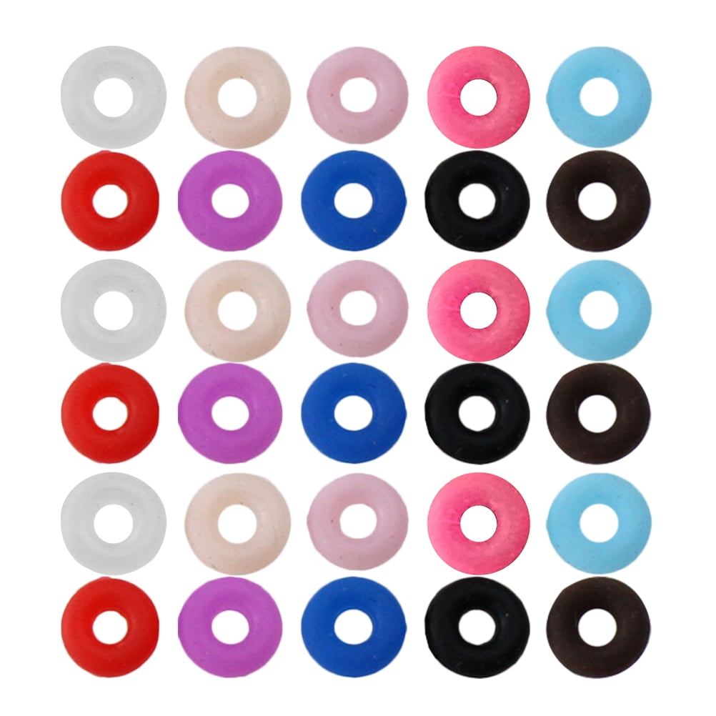 LOLIPPYY 100Pcs Assorted Color Stopper Rings for Secure Bracelet and ...