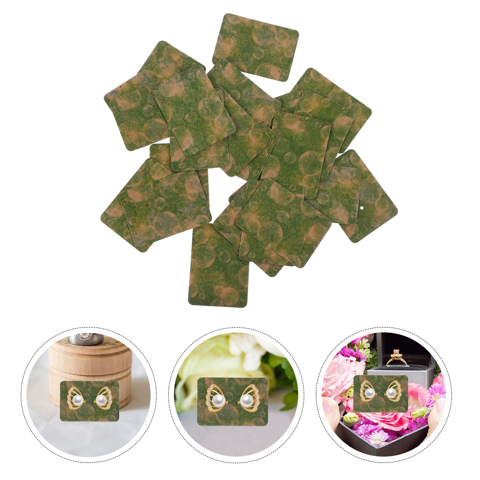 LOLIPPYY 100Pcs Earring Paper Holder Cards Multi Color Kraft Paper for ...