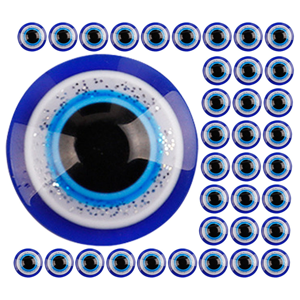 LOLIPPYY 100pcs Evil Eye Flat Back Charms Tiles for Symbol Accessories ...