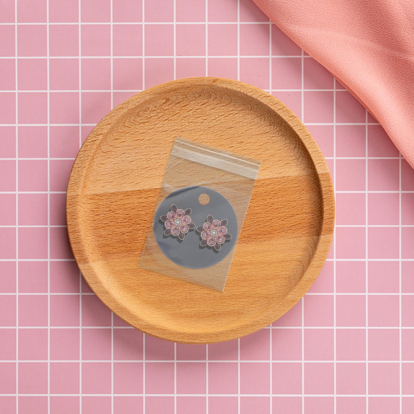 LOLIPPYY 100 Pieces Round Jewelry Display Cards for Earrings Packaging ...