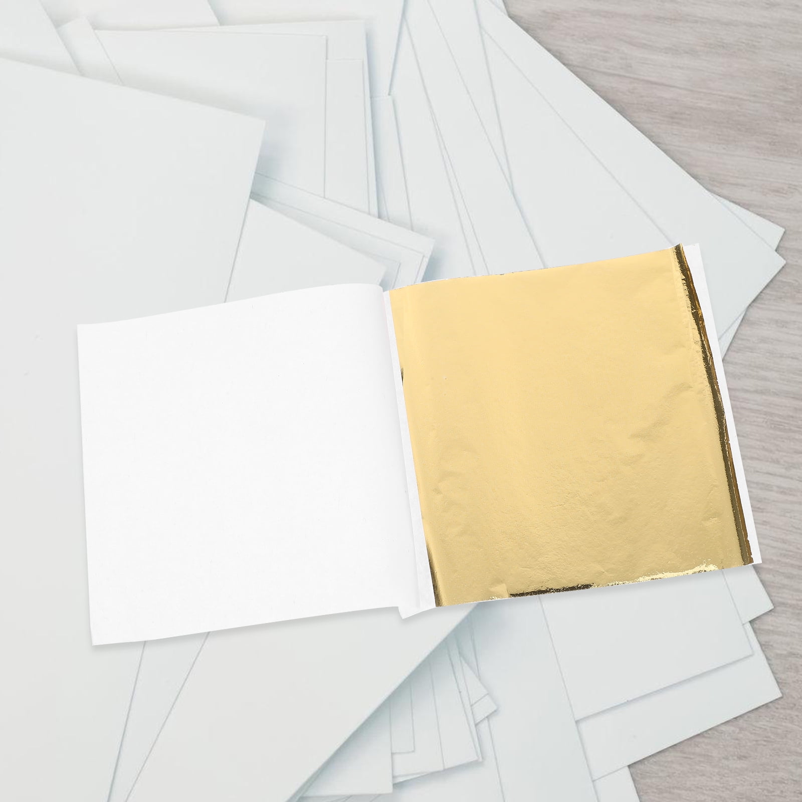 LOLIPPYY 100Pcs Plated Gold Leaf Flakes Metallic Tissue Paper for Craft ...