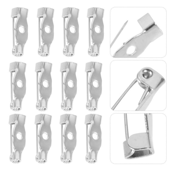 LOLIPPYY 100Pcs Plated Iron Safety Pin Clips for Decorating Clothes ...
