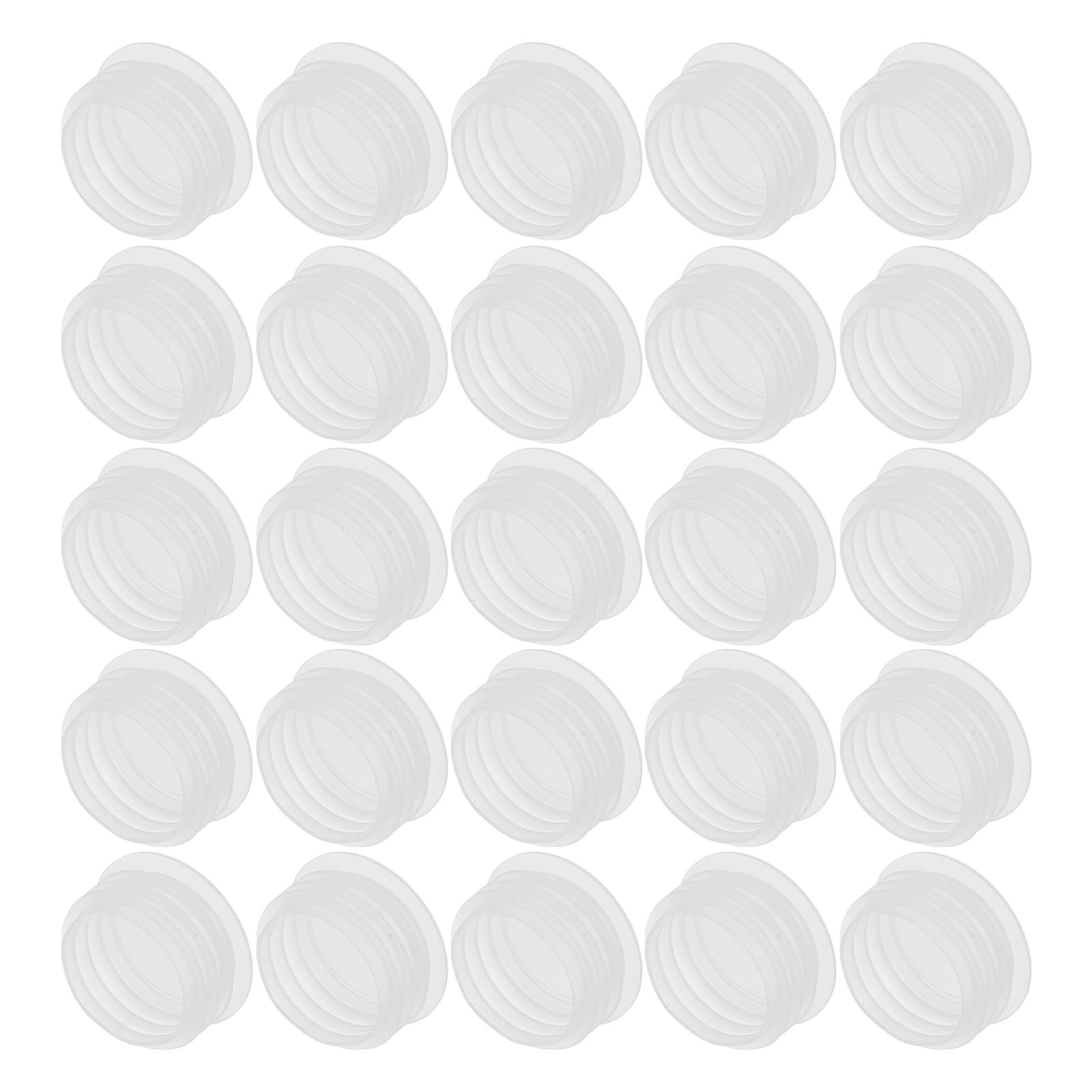 LOLIPPYY 100Pcs Reusable Transparent Plastic Bottle Stoppers Leakproof ...