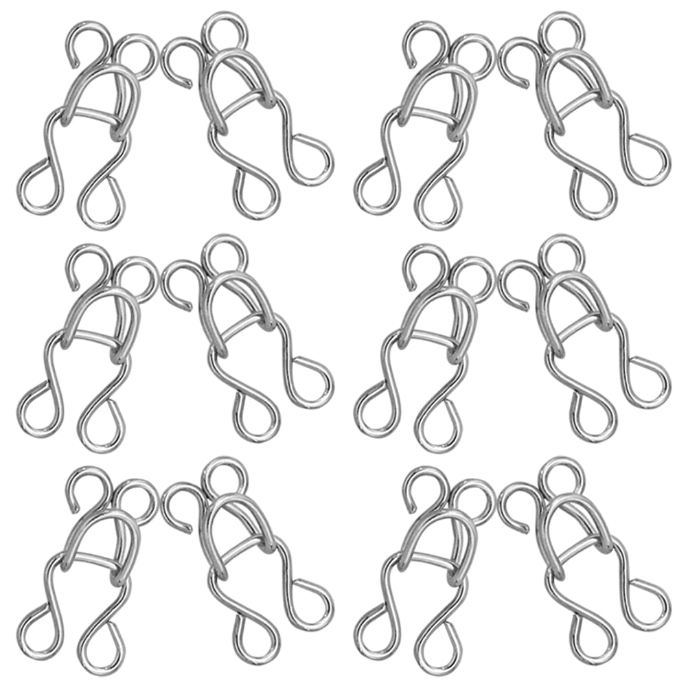 LOLIPPYY 100pcs Eye Sewing Closure Metal Buckle for DIY Projects and ...