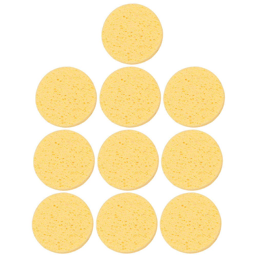 LOLIPPYY Facial Makeup Sponges Round for Daily Cleansing 10Pcs ...