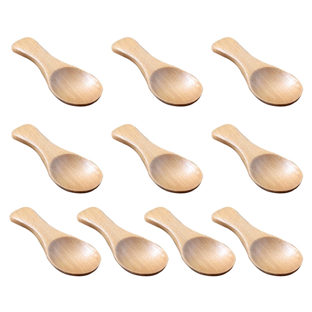 LOLIPPYY 10Pack Mini Milk Powder Spoon Mini Wood Spoons For Scooping ...