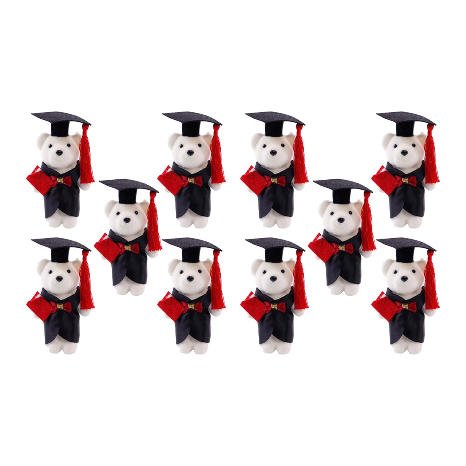 LOLIPPYY 10Pcs Assorted Color Graduation Plush Bears Soft Tiny Bears ...