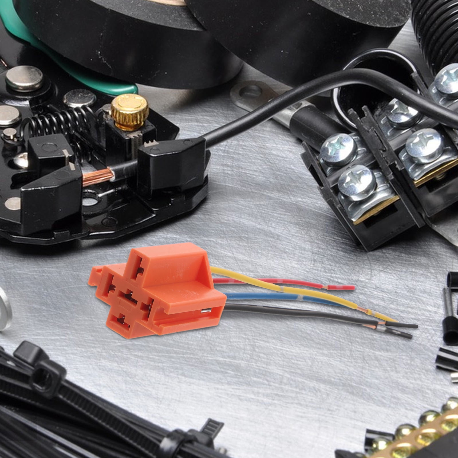 LOLIPPYY 10Pcs Automotive Relay Harness with Wires Heavy Duty 5 Pin ...