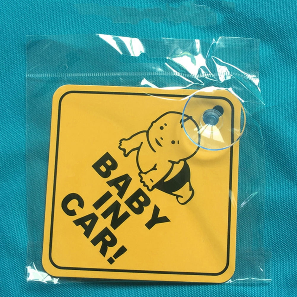 LOLIPPYY 10-Pack Baby Car Stickers Reflective PP PVC with Cup for ...