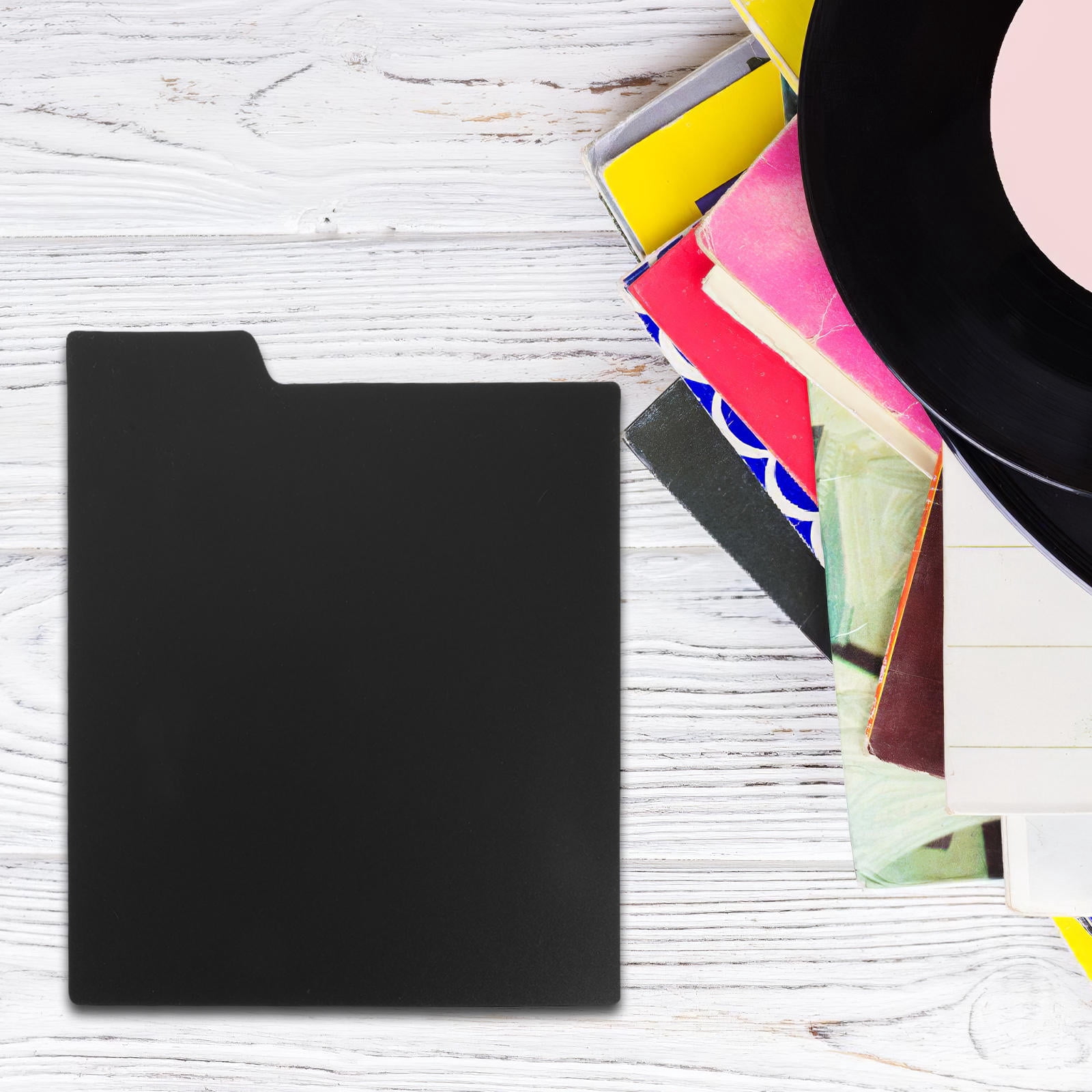 LOLIPPYY 10Pcs Black Vinyl Record Shelf Dividers Plastic Adjustable ...