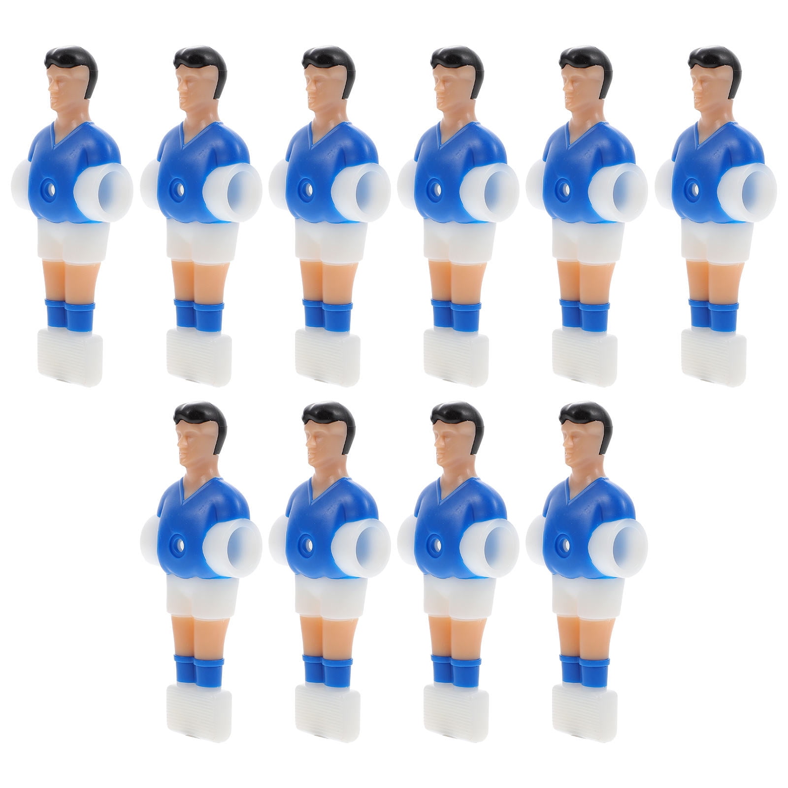 LOLIPPYY 10Pcs Blue Plastic Football Players for Foosball Table ...
