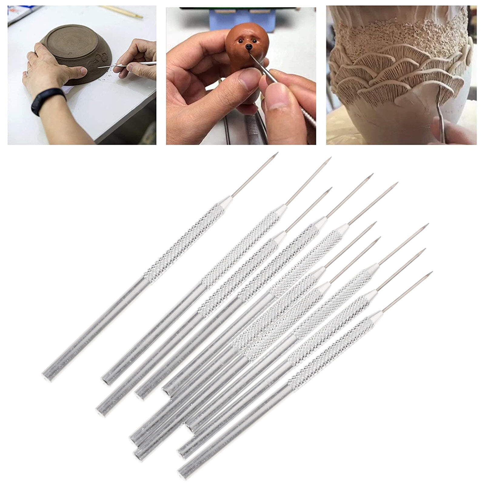 LOLIPPYY 10Pcs Carving Rods Clay Needle Tools for Punching and Cutting ...