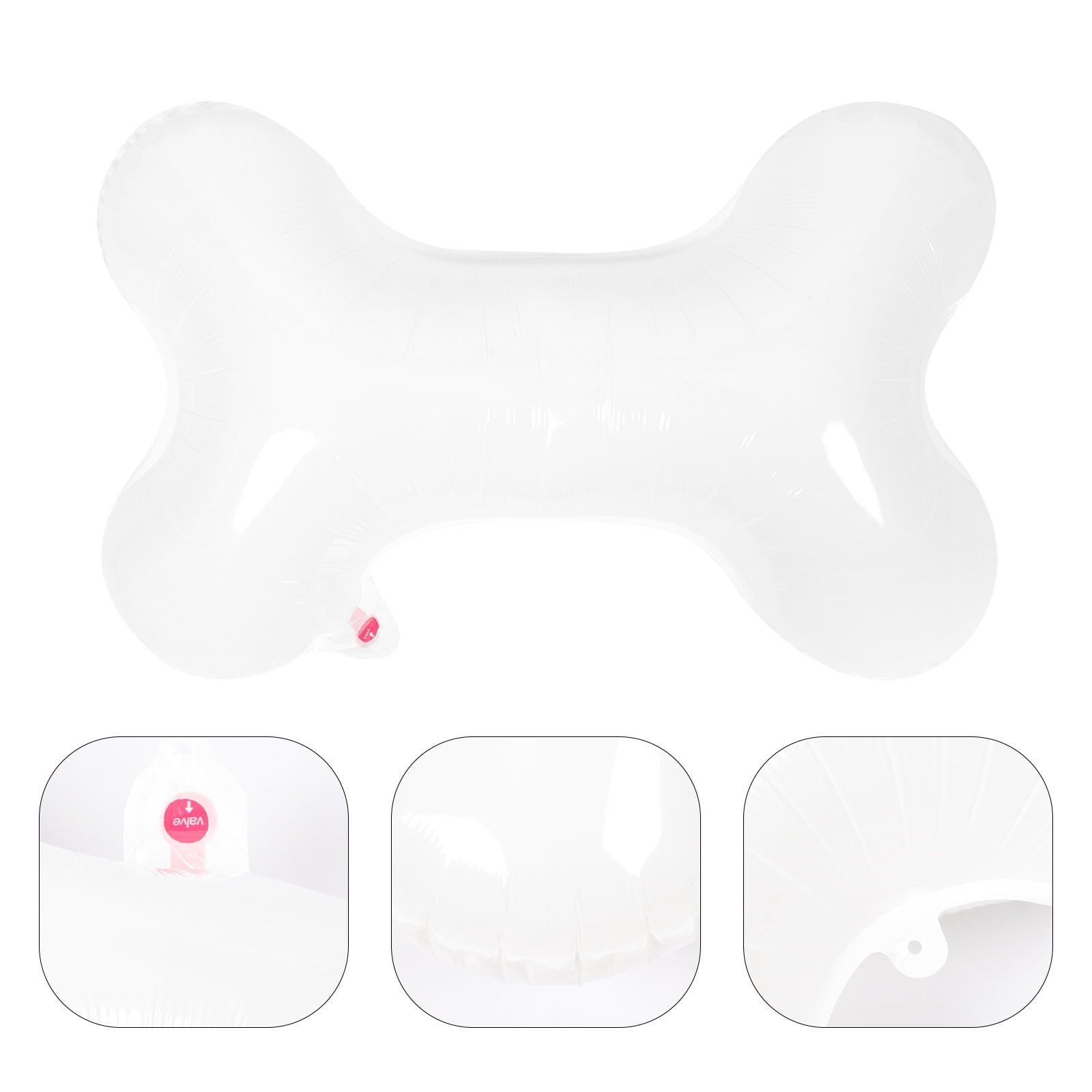 LOLIPPYY 10Pcs Decorative Bone Shaped Balloons White Party Supplies for ...