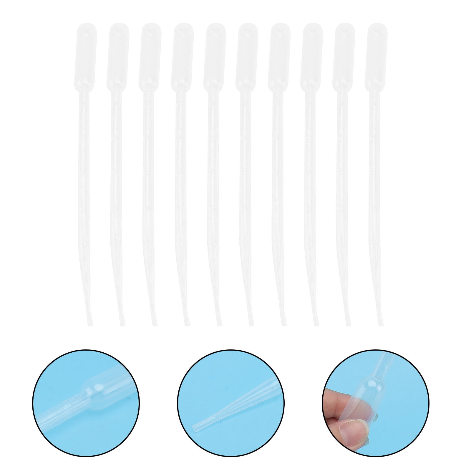 LOLIPPYY 10Pcs Fish Feeding Tools Plastic Tubes for Guppy in Marine ...