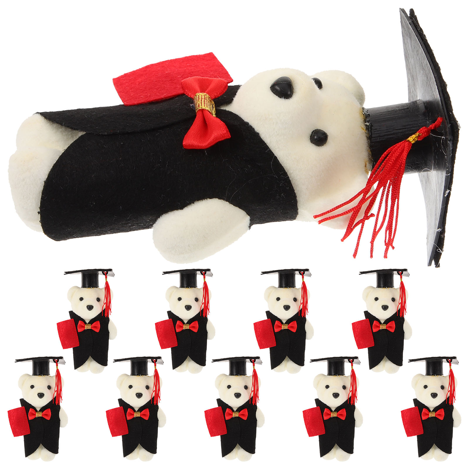 LOLIPPYY Graduation Season Bear Plush Graduation Bear PP Cotton 10Pcs 5 ...