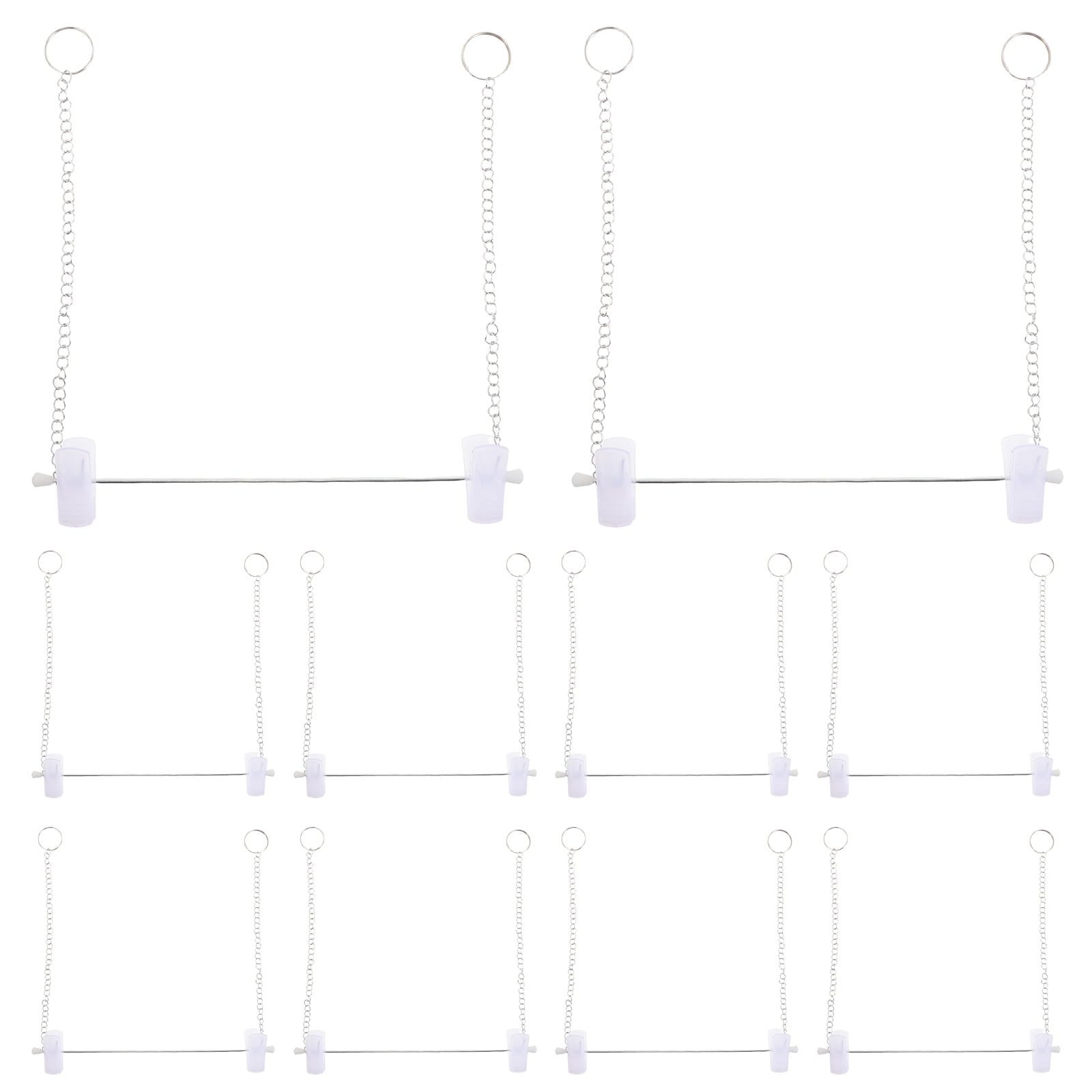 LOLIPPYY 10Pcs Metal Clothes Display Hanging Chain for Store Use Sturdy ...