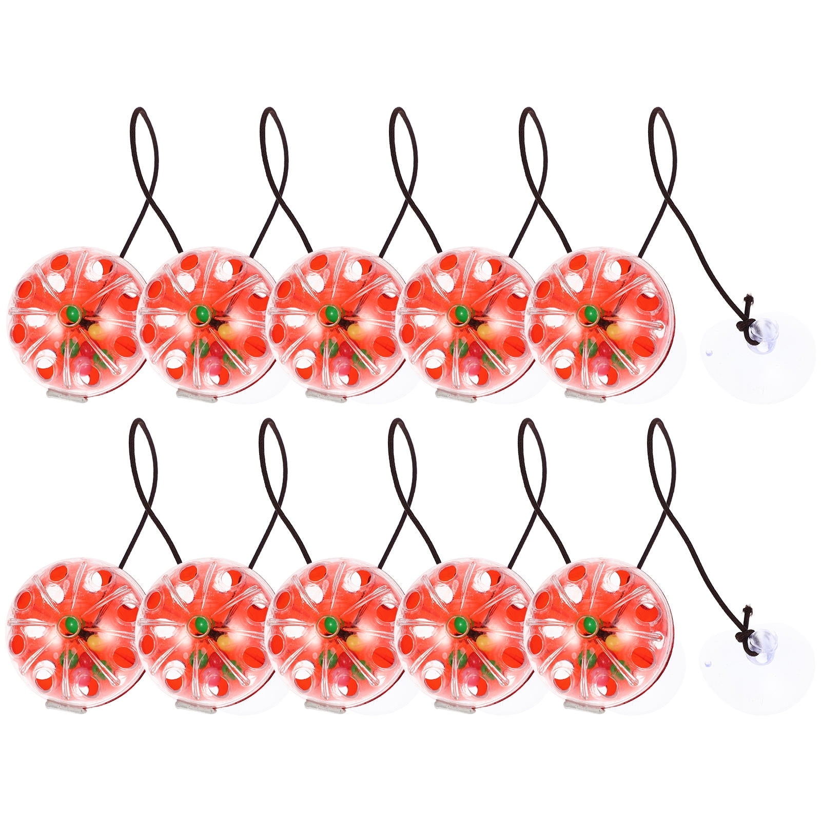 LOLIPPYY Set of 10 Multi-Colored Cat Bells with Elastic Rope, Fun Toy ...