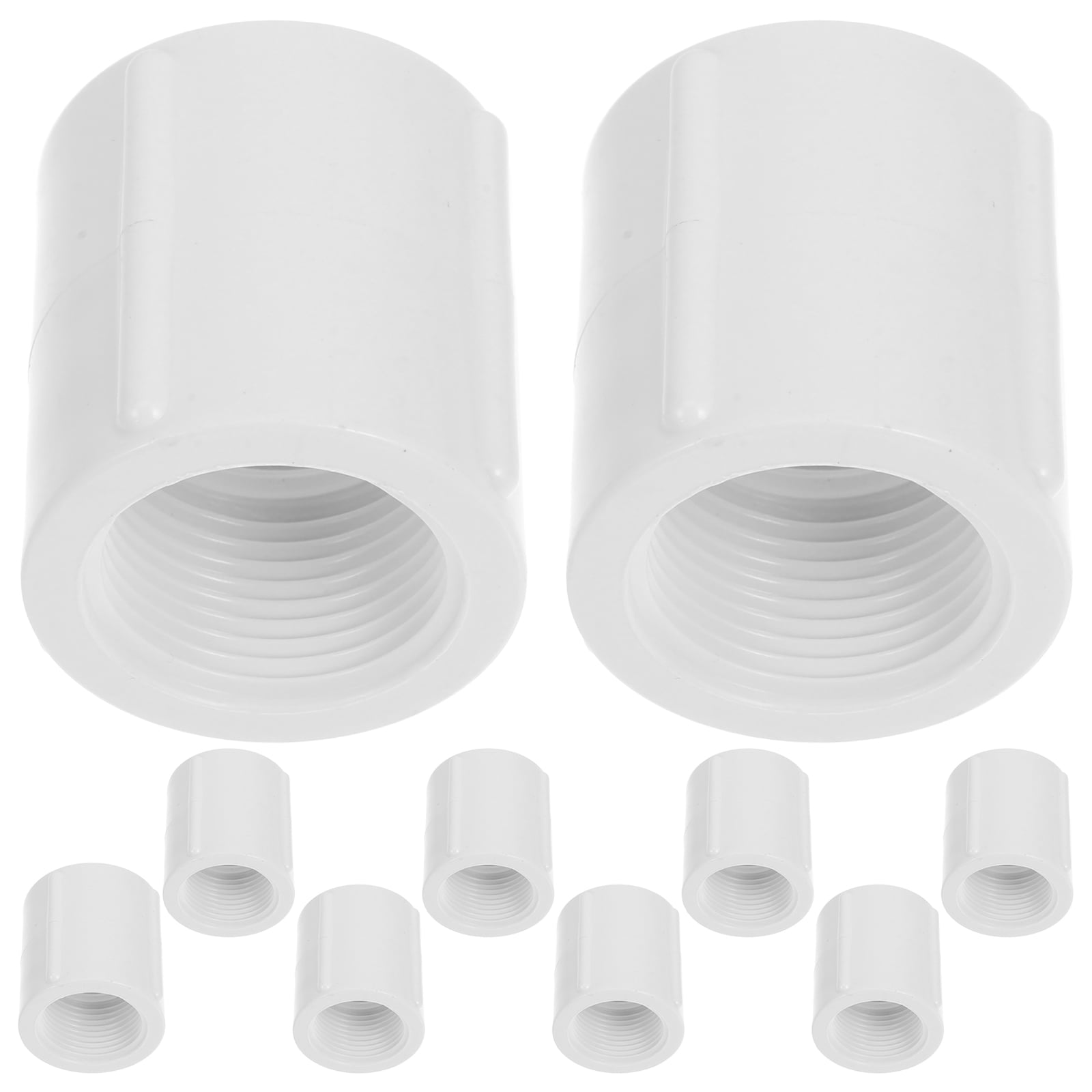 LOLIPPYY 10Pcs PVC Pipe Connectors with Double Female Hose Joint for ...