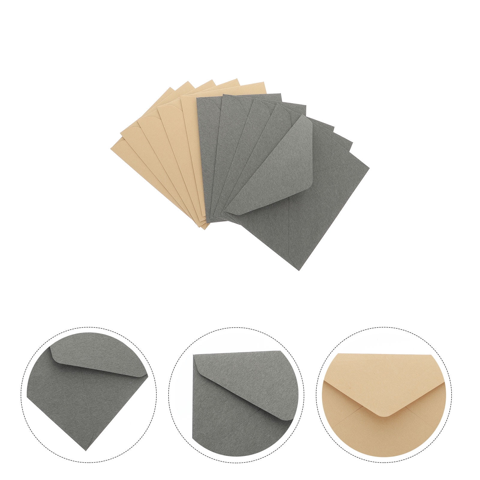 LOLIPPYY 10Pcs Retro Writing Envelops Assorted Color Letter Storage for ...