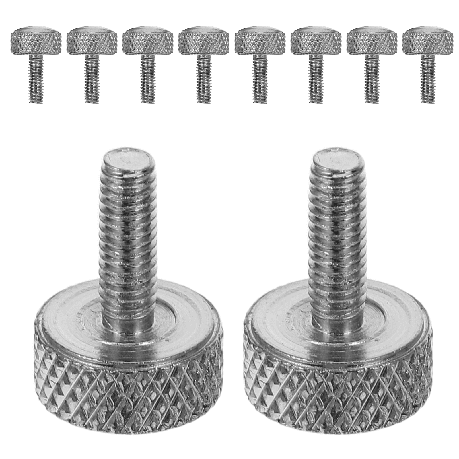 LOLIPPYY 10-Pack Metal Knurled Thumb Screws Round Clamping Fasteners ...