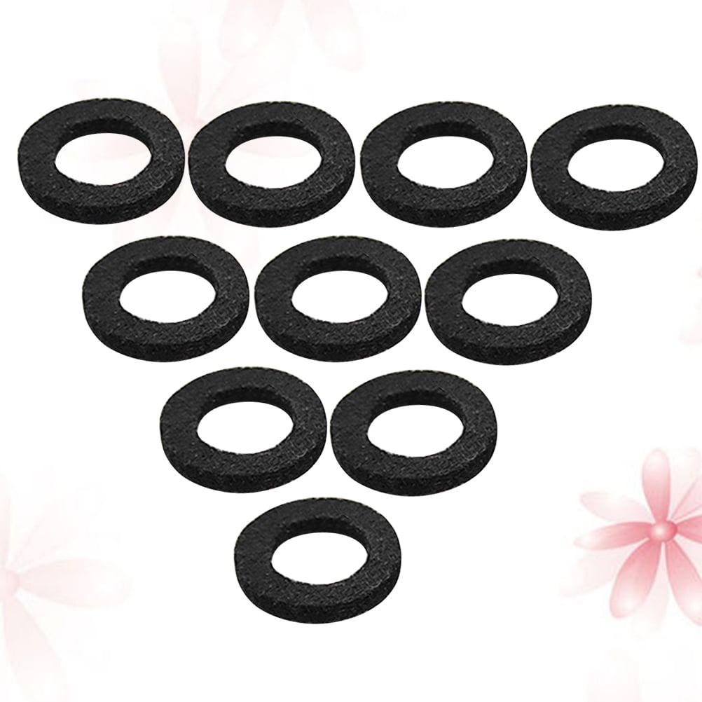 LOLIPPYY 10-Pack Black Felt Pads for Trumpet Keys, Soft Cotton Cushions ...