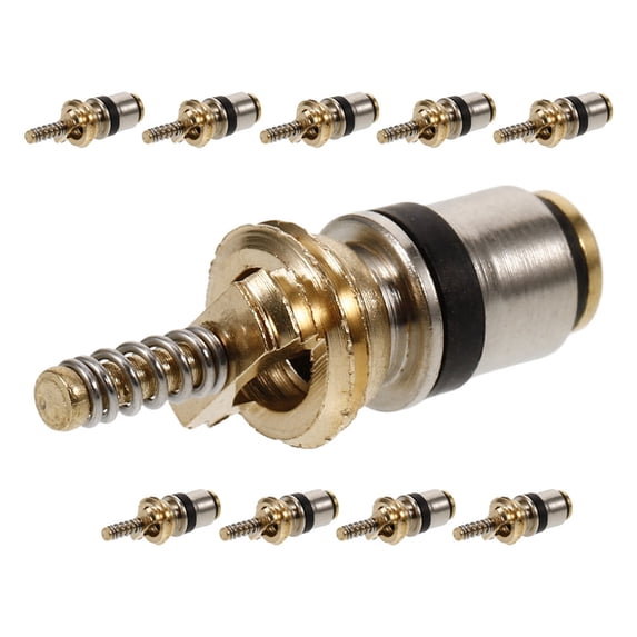 LOLIPPYY 10Pcs Valve Core Golden Valve Core for Charging with Precise ...