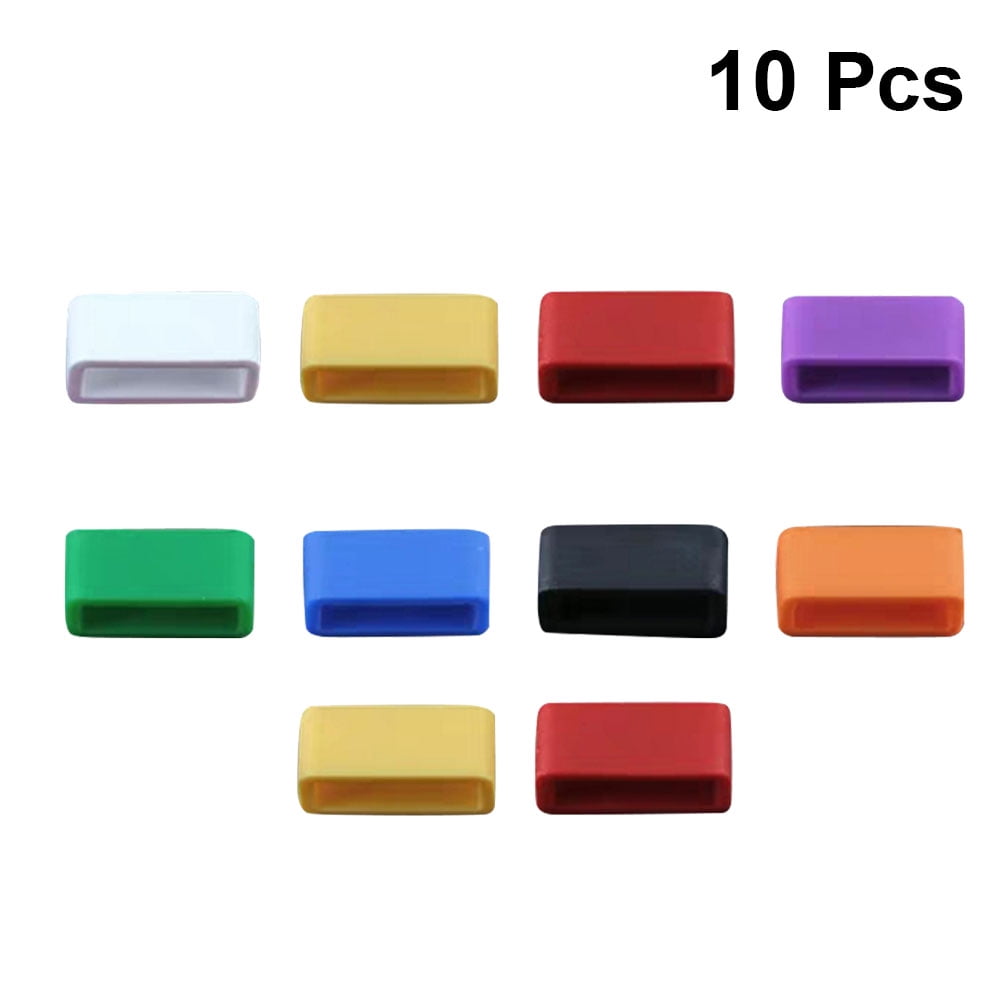 LOLIPPYY 10Pcs Watch Band Loops Silicone Circular Assorted Color for ...