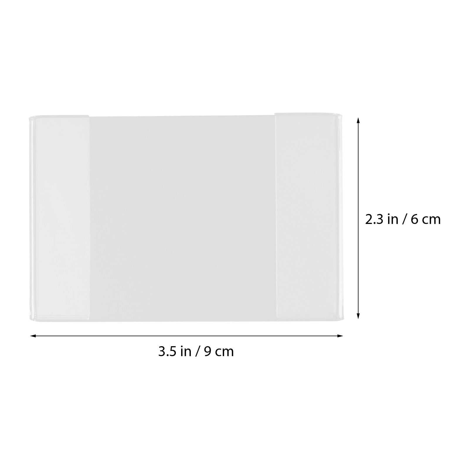 LOLIPPYY 10Pcs White Transparent Label Display Holders for Price Tags ...