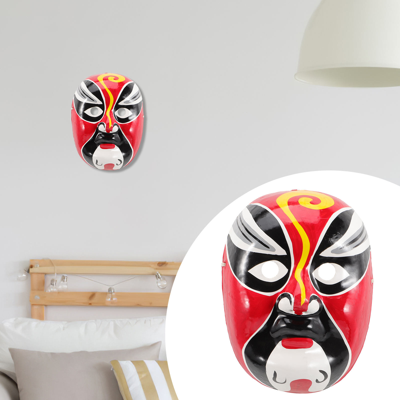 LOLIPPYY 10Set Multi Colored Gypsum Paper Pulp Chinese Mask For Home ...