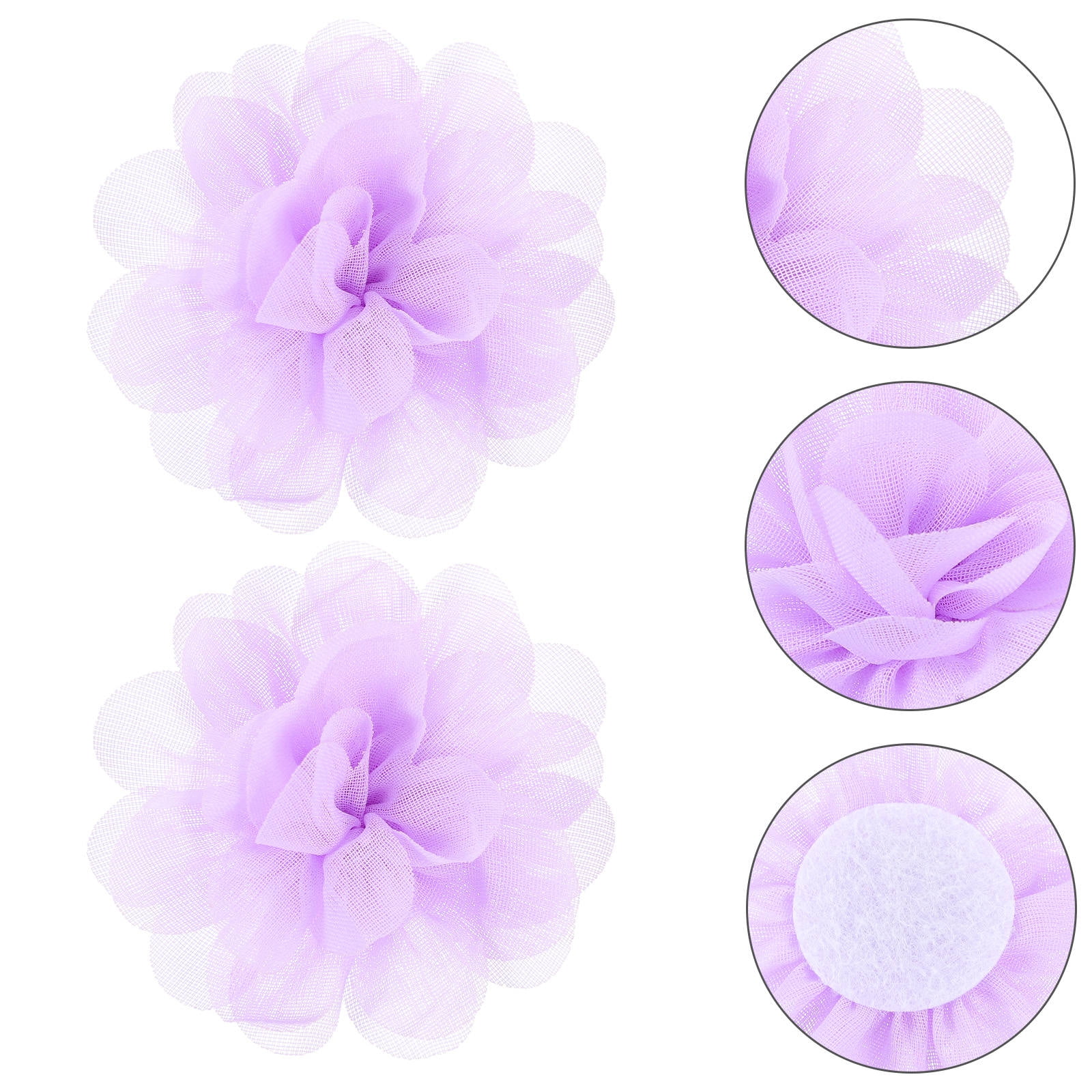 LOLIPPYY 10pcs Realistic Simulation Flower Heads Sturdy DIY Chiffon ...