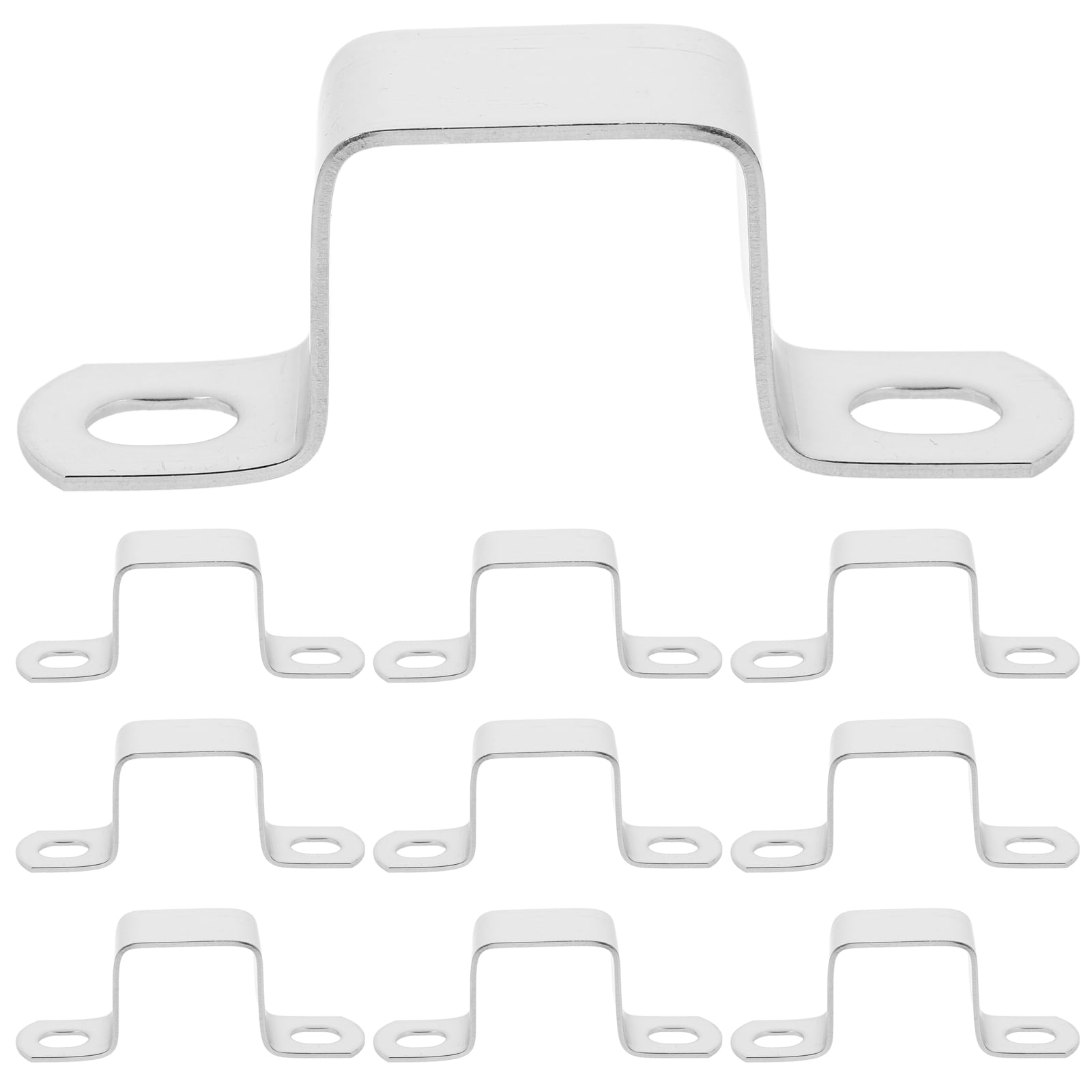 LOLIPPYY 10pcs Stainless Steel U Clamps for Stairs Railing Support ...