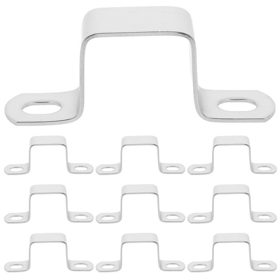 LOLIPPYY 10pcs Stainless Steel U Clamps for Stairs Railing Support ...