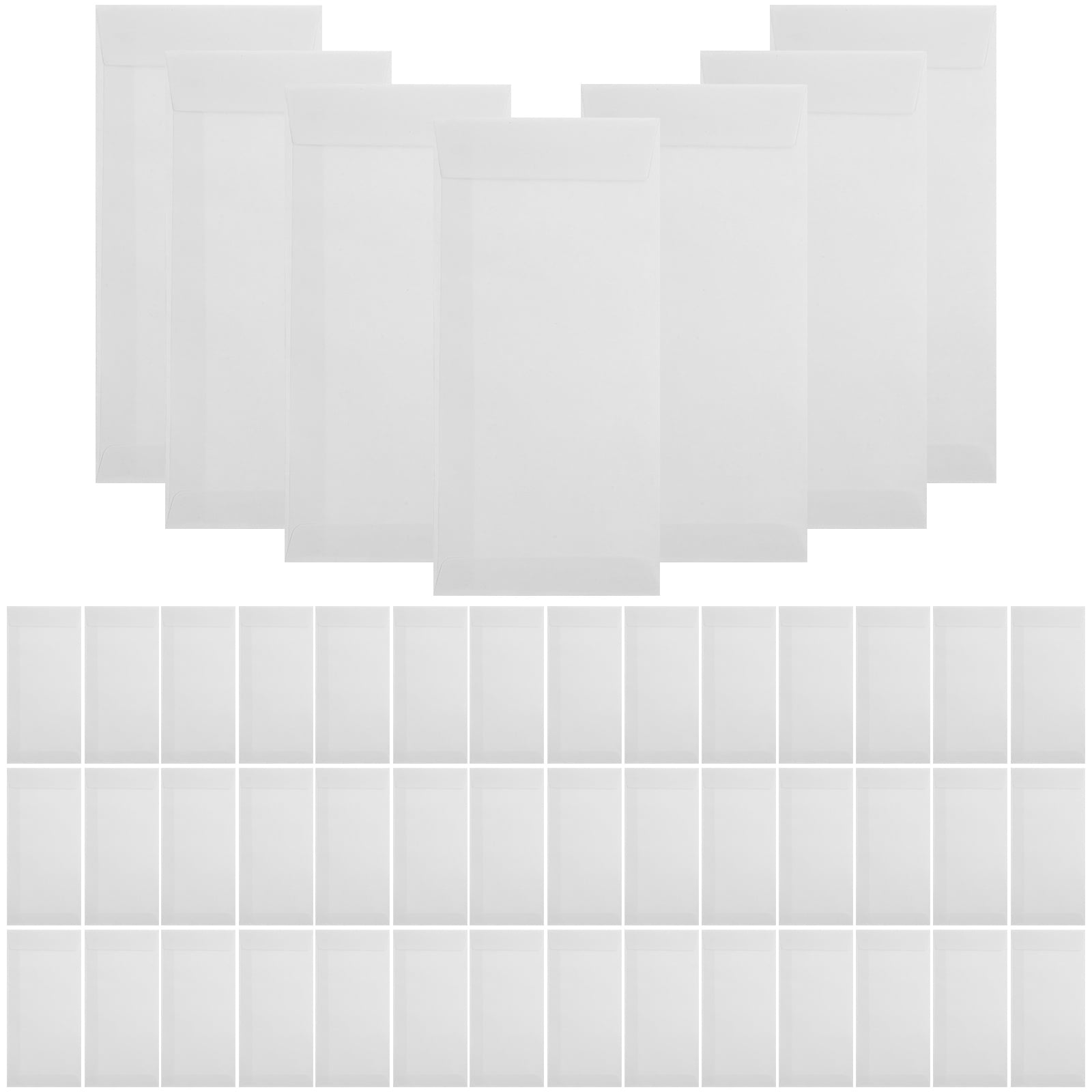 LOLIPPYY 120Pcs Cash Envelopes Self Adhesive Envelopes Empty Paper ...
