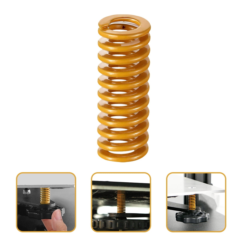 LOLIPPYY 12Pcs 3D Printer Accessories Yellow Springs for Heated Bed ...