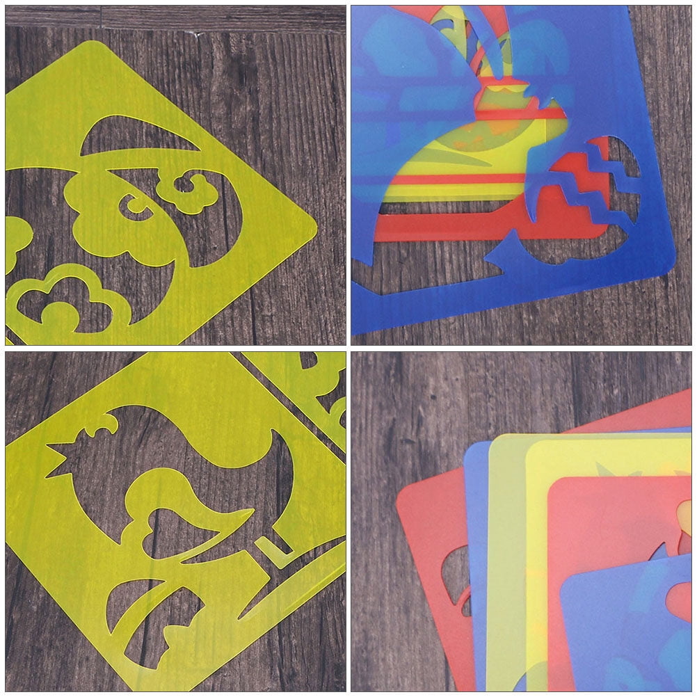 LOLIPPYY 12Pcs Drawing Templates with Christmas Patterns for Painting ...