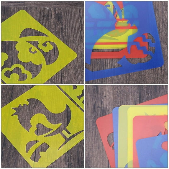 LOLIPPYY 12Pcs Drawing Templates with Christmas Patterns for Painting ...