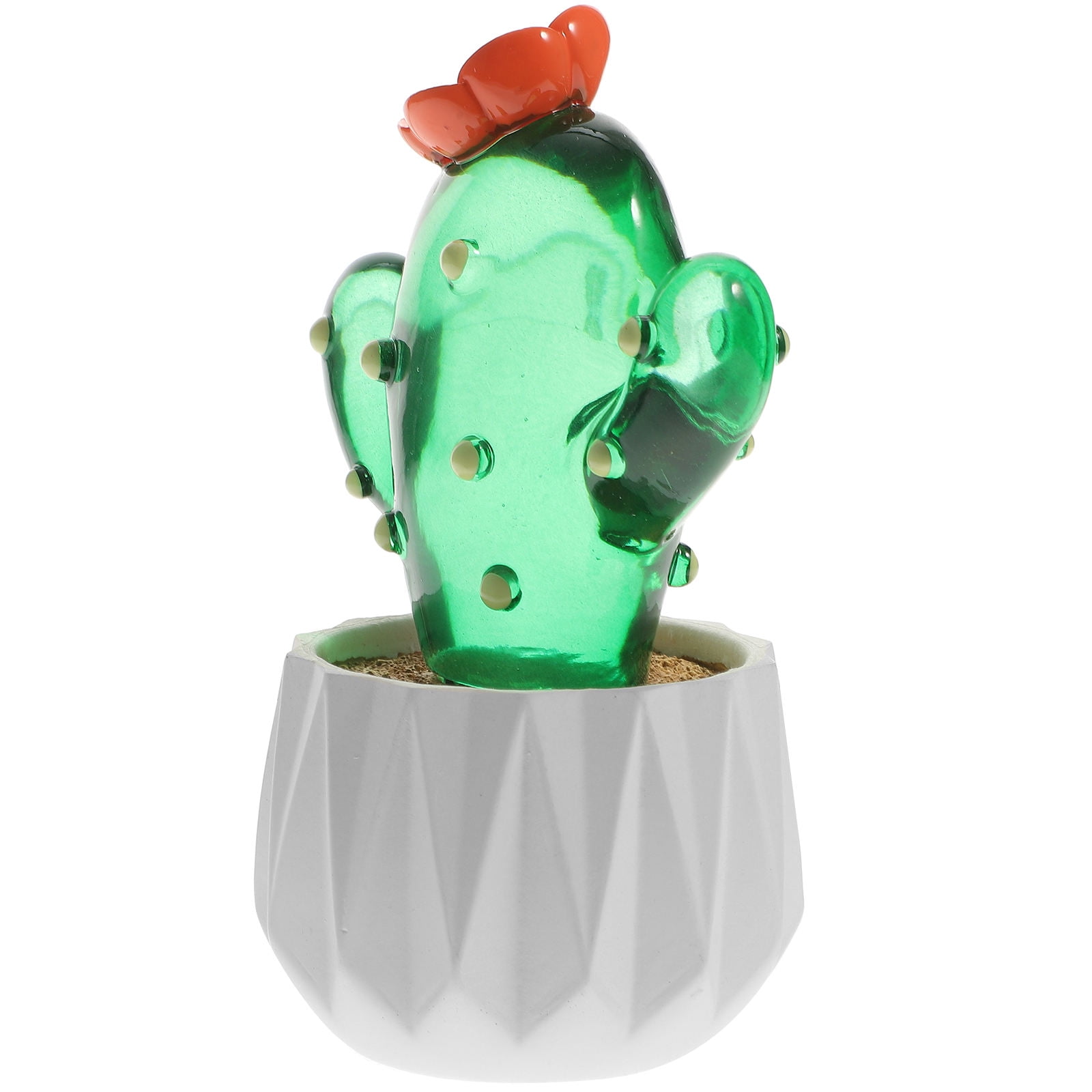 LOLIPPYY 12-Piece Set of Realistic Simulation Cactus Potted Plants ...
