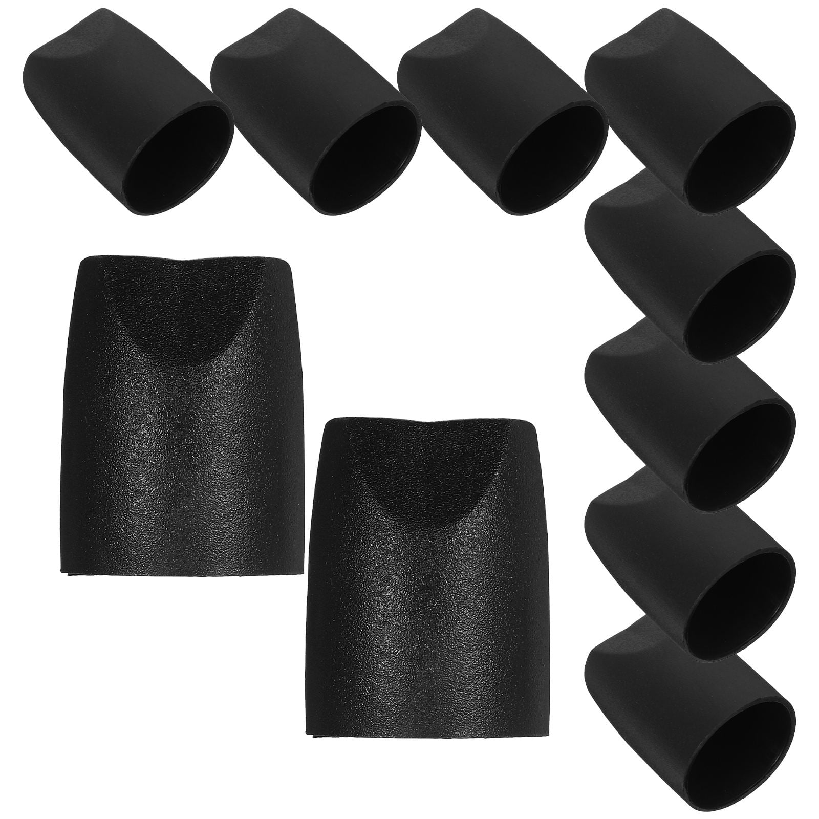 LOLIPPYY 12pcs Non Marring End Chair Leg Caps Black V Shaped for ...