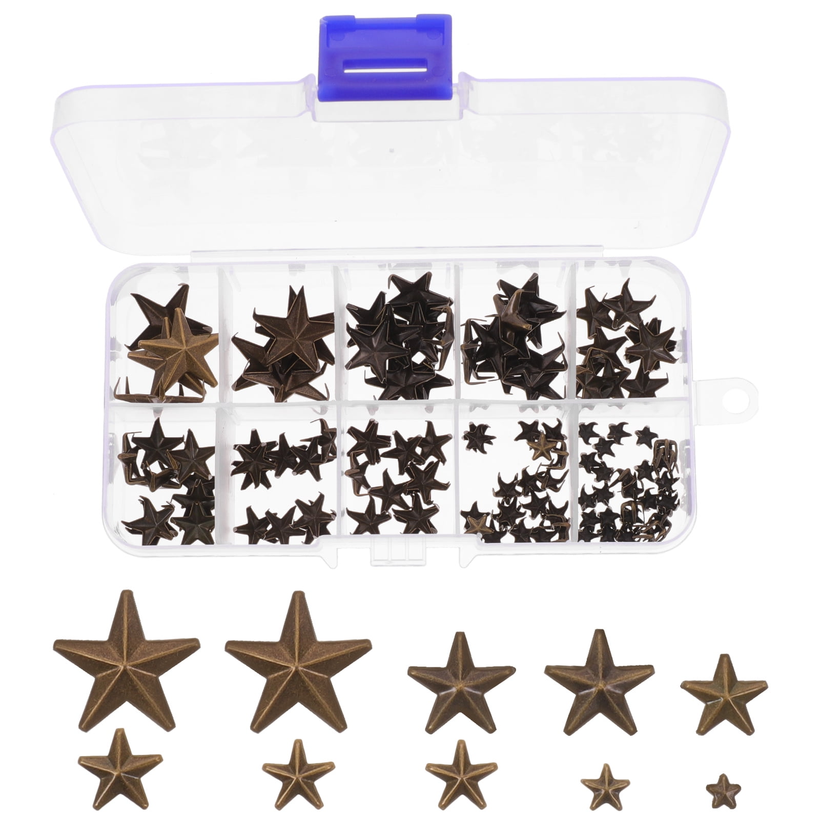 LOLIPPYY 150Set Antique Bronze Multi Color Rivets Metal Studs for ...